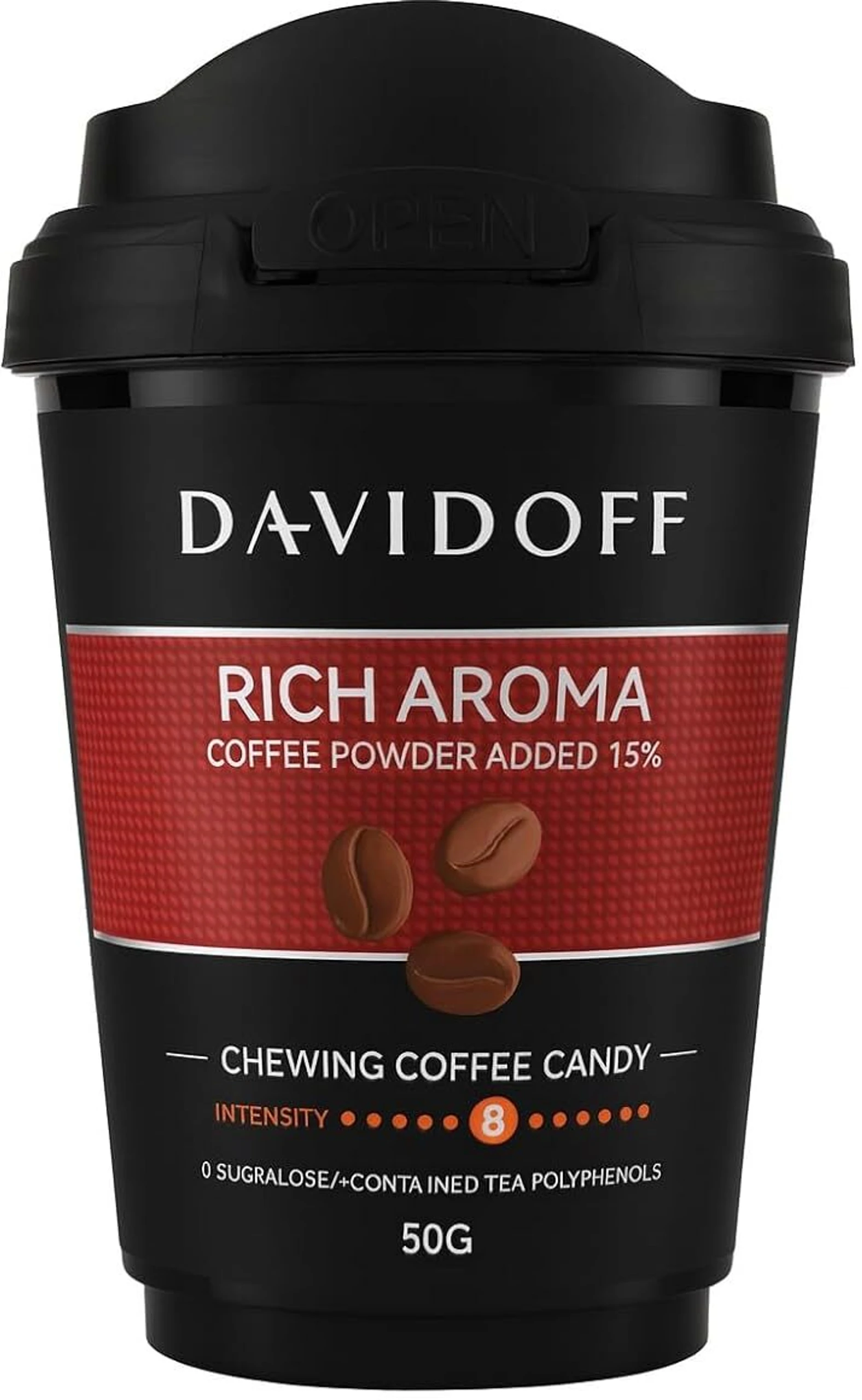 Davidoff Rich Aroma Chewing Coffee Candy 50g Cup Powder Added 15% ...