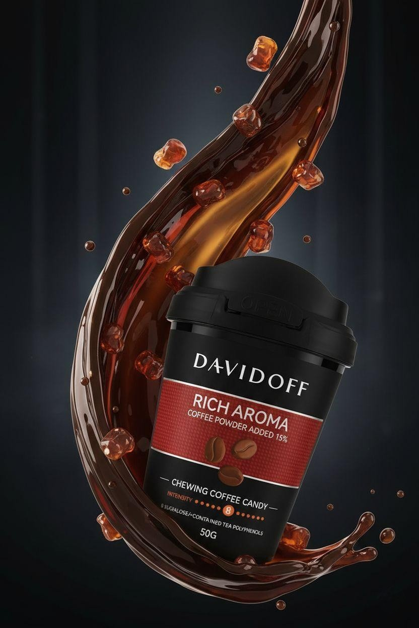 Davidoff Rich Aroma Chewing Coffee Candy 50g Cup Powder Added 15% ...
