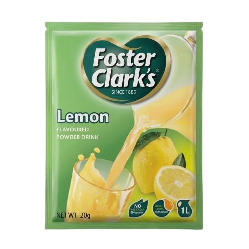 Foster-Clarks Lemon Flavoured Powder Drink Mix, 20g Each Sachet (PACK ...